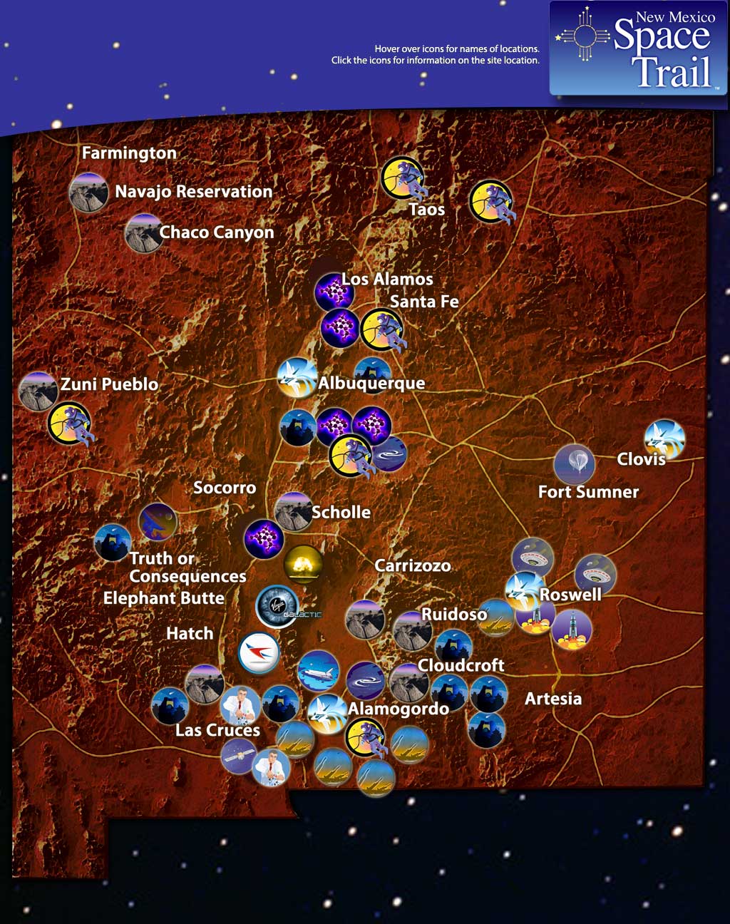Space Trail Map